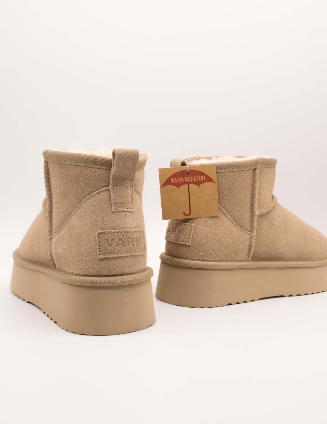 Botines Varm beige mujer.